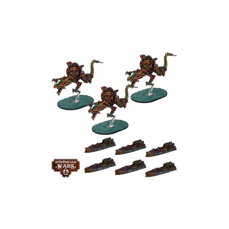Dystopian Wars - Tianlong Battlefleet Set