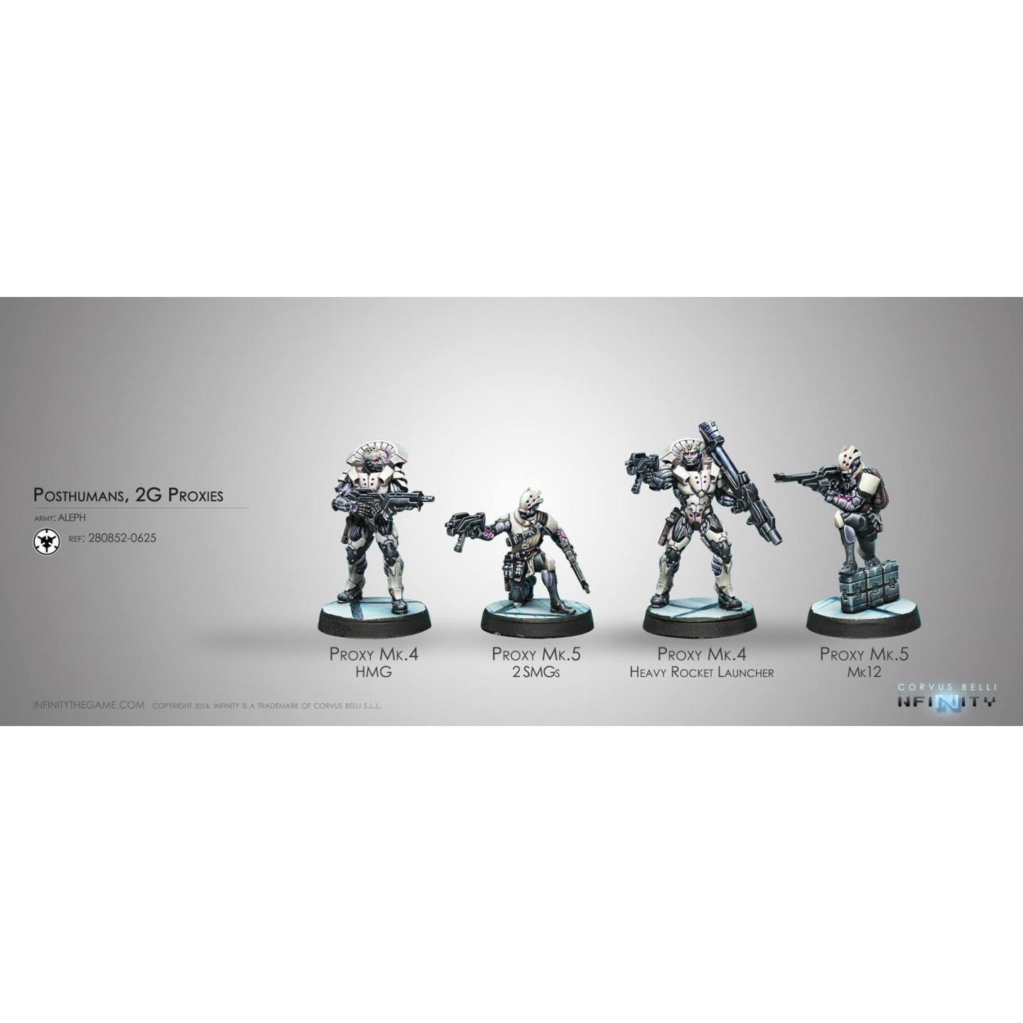 Infinity (Corvus Belli) - Posthumans (Mk4 ,5) 2G Proxies