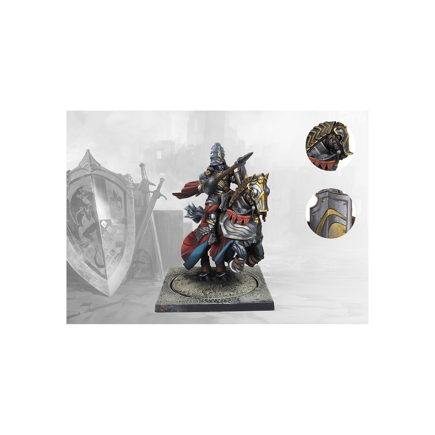 Figurine de Mounted Noble Lord pour les 100K de Conquest (Para Bellum ...