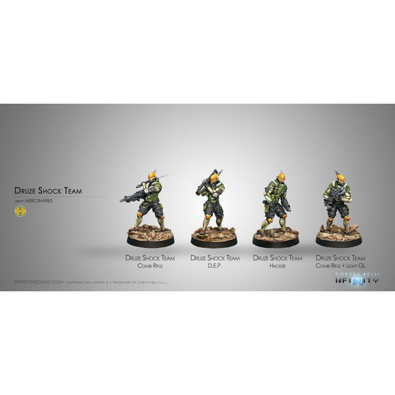 Infinity (Corvus Belli) - Druze Shock Team (Pack de 4)