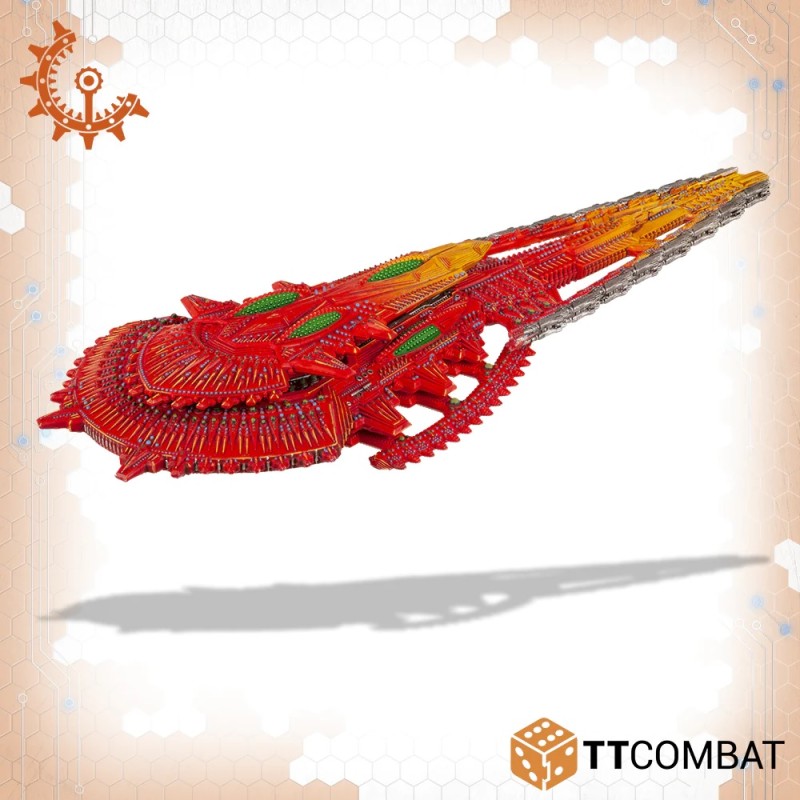 Un bon gros Gold Battleship Shaltari pour Dropfleet Commander