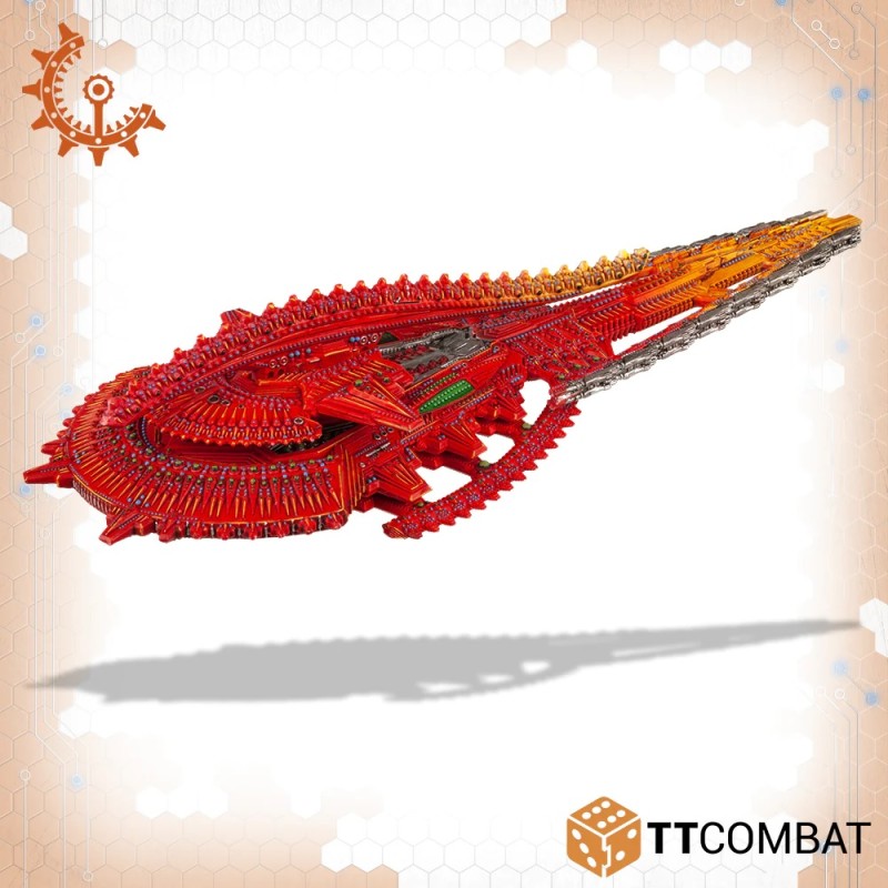 Un bon gros Gold Battleship Shaltari pour Dropfleet Commander