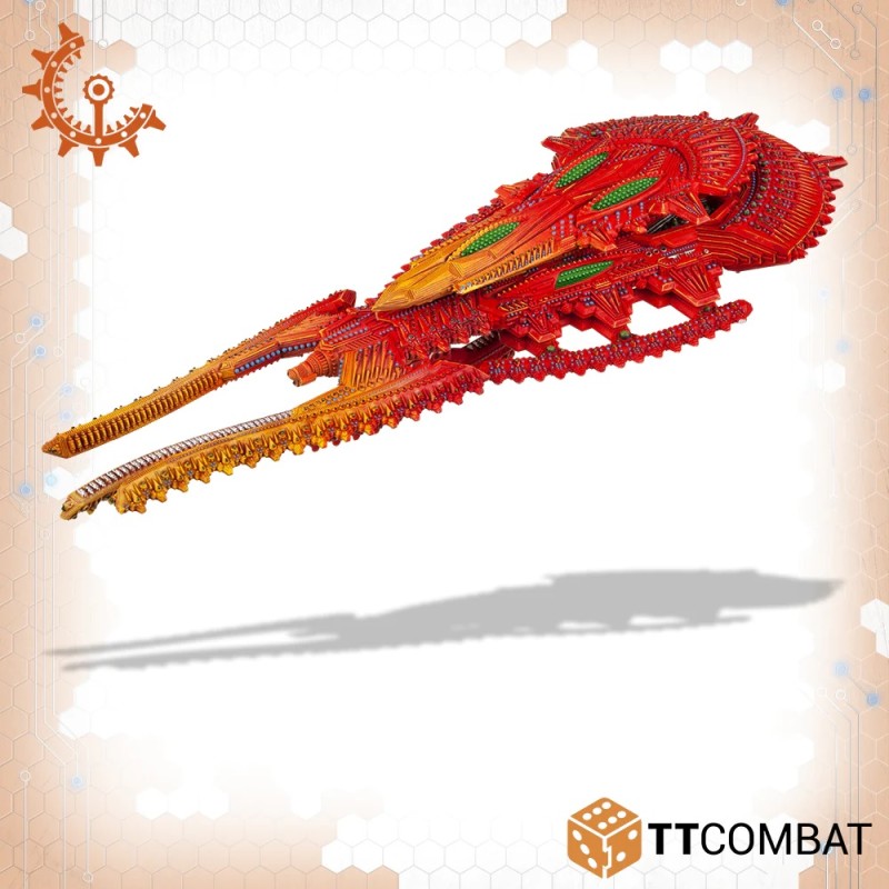 Un bon gros Gold Battleship Shaltari pour Dropfleet Commander