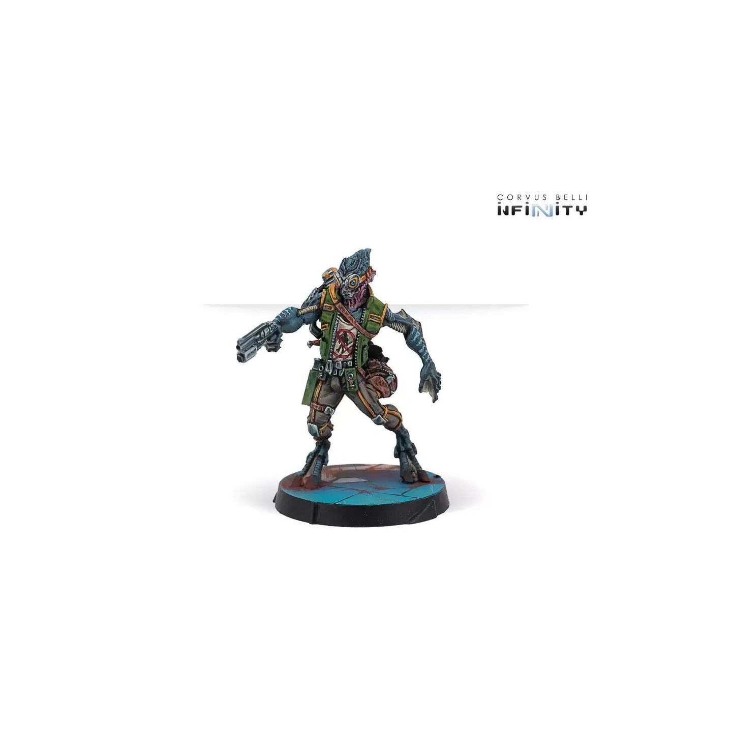 Figurine Infinity du Libertos avec une SMG, tout beau pour les NA-2
