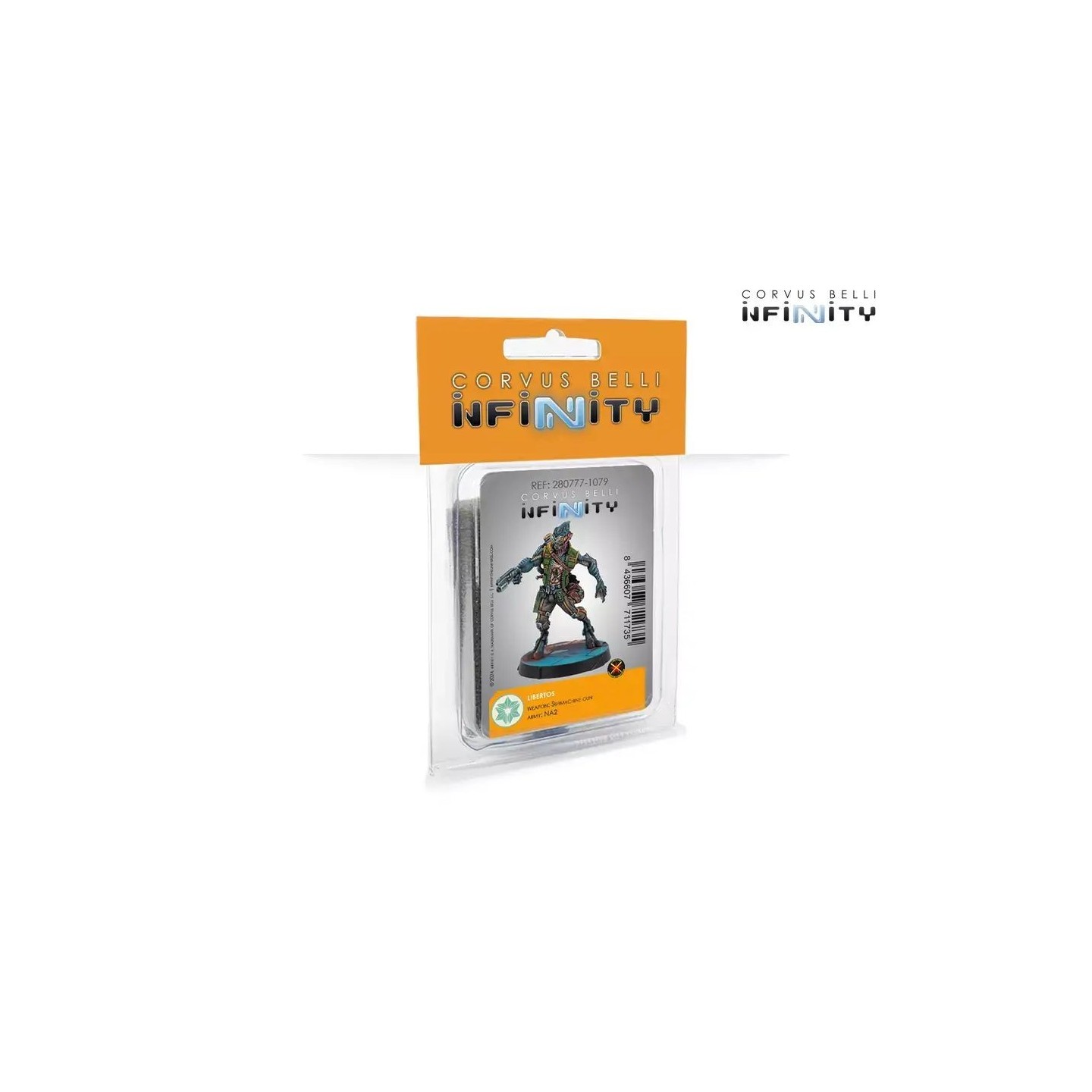Figurine Infinity du Libertos avec une SMG, tout beau pour les NA-2