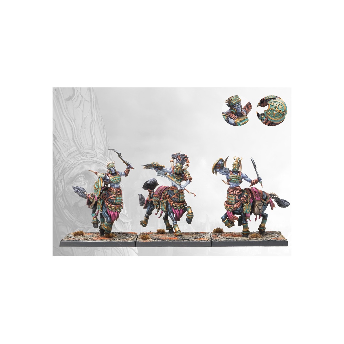 Figurines des Centaur Prodromoi du Old Dominion pour Conquest (ParaBellum)