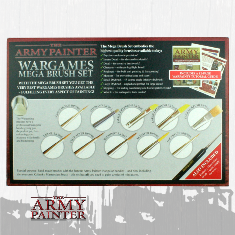 Army Painter - Wargames Mega Brush Set