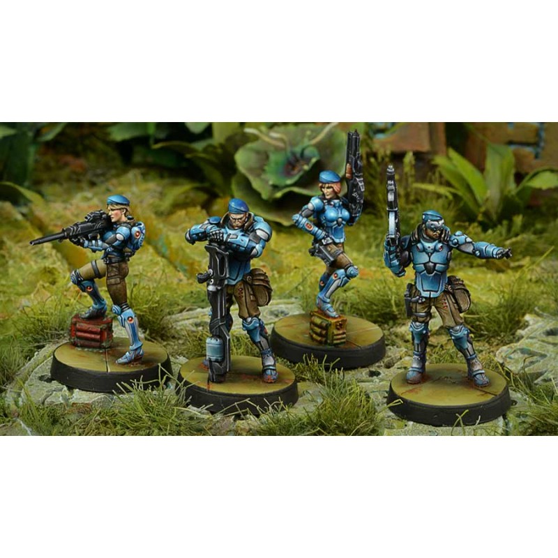 Infinity (Corvus Belli) - Figurines de Fusiliers (boite x4)